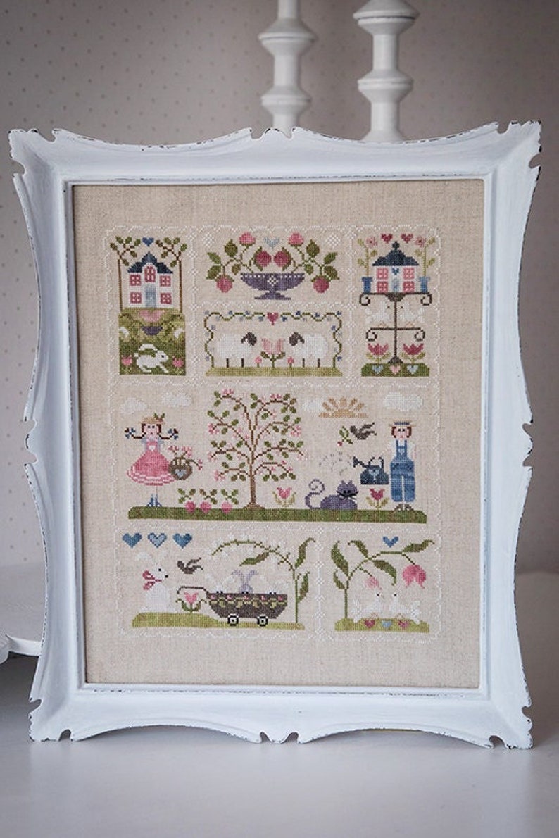 Long Live Spring Tralala Cross Stitch Diagram PDF - Etsy