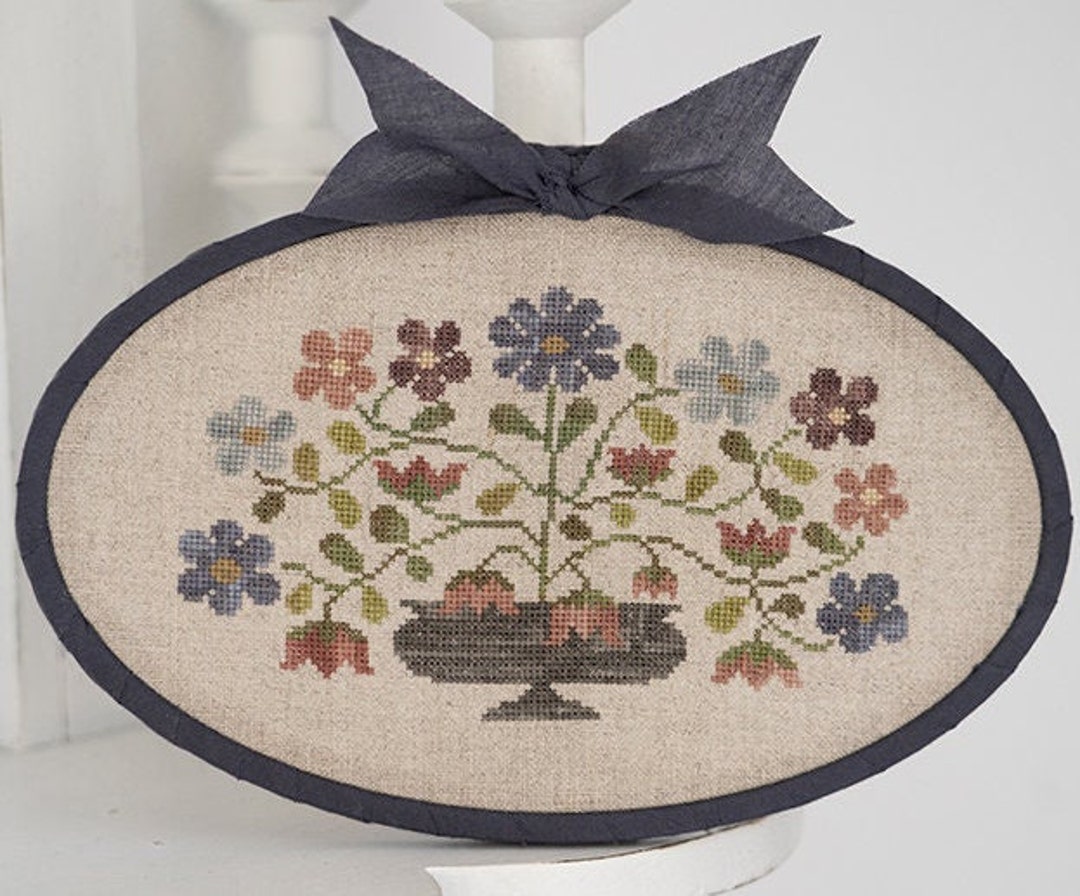 Oval Bouquet Tralala Cross Stitch Diagram PDF - Etsy