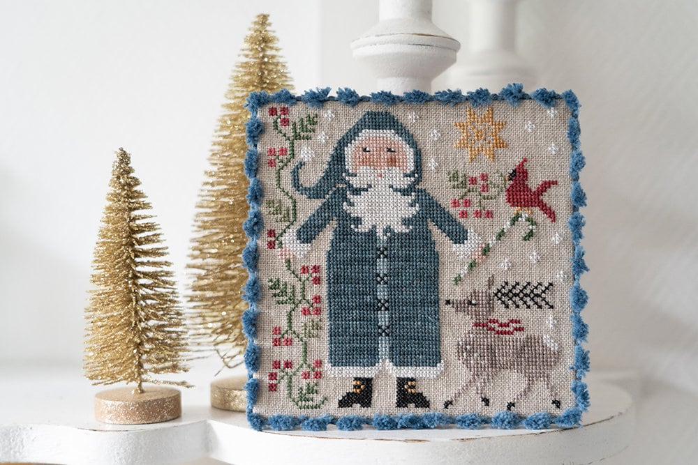 Blue Father Christmas Tralala Cross Stitch Diagram PDF - Etsy