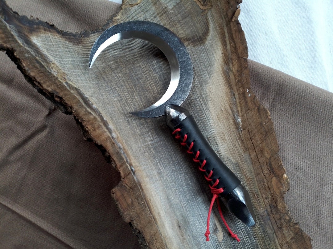 Ritual Sickle, Hand-forged Steel Sickle - Etsy