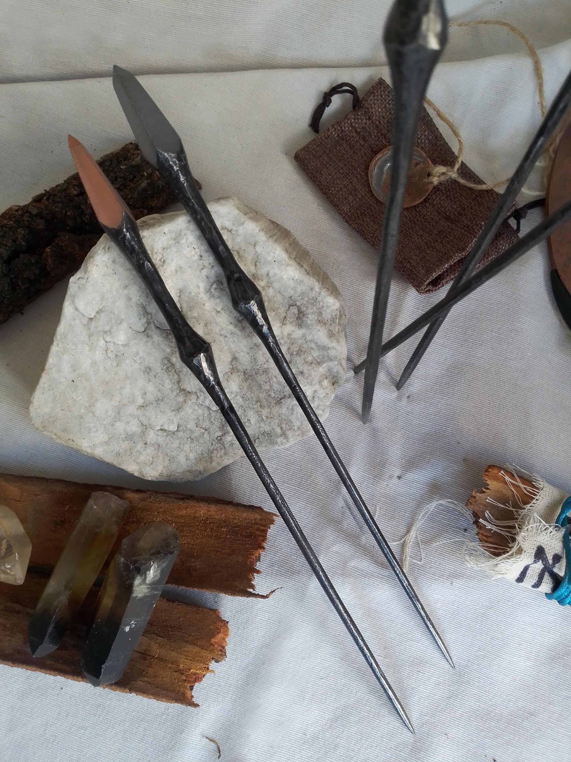 Hand Forged Witch's Needle, Ritual Needle, Altar Instrument, Candle ...