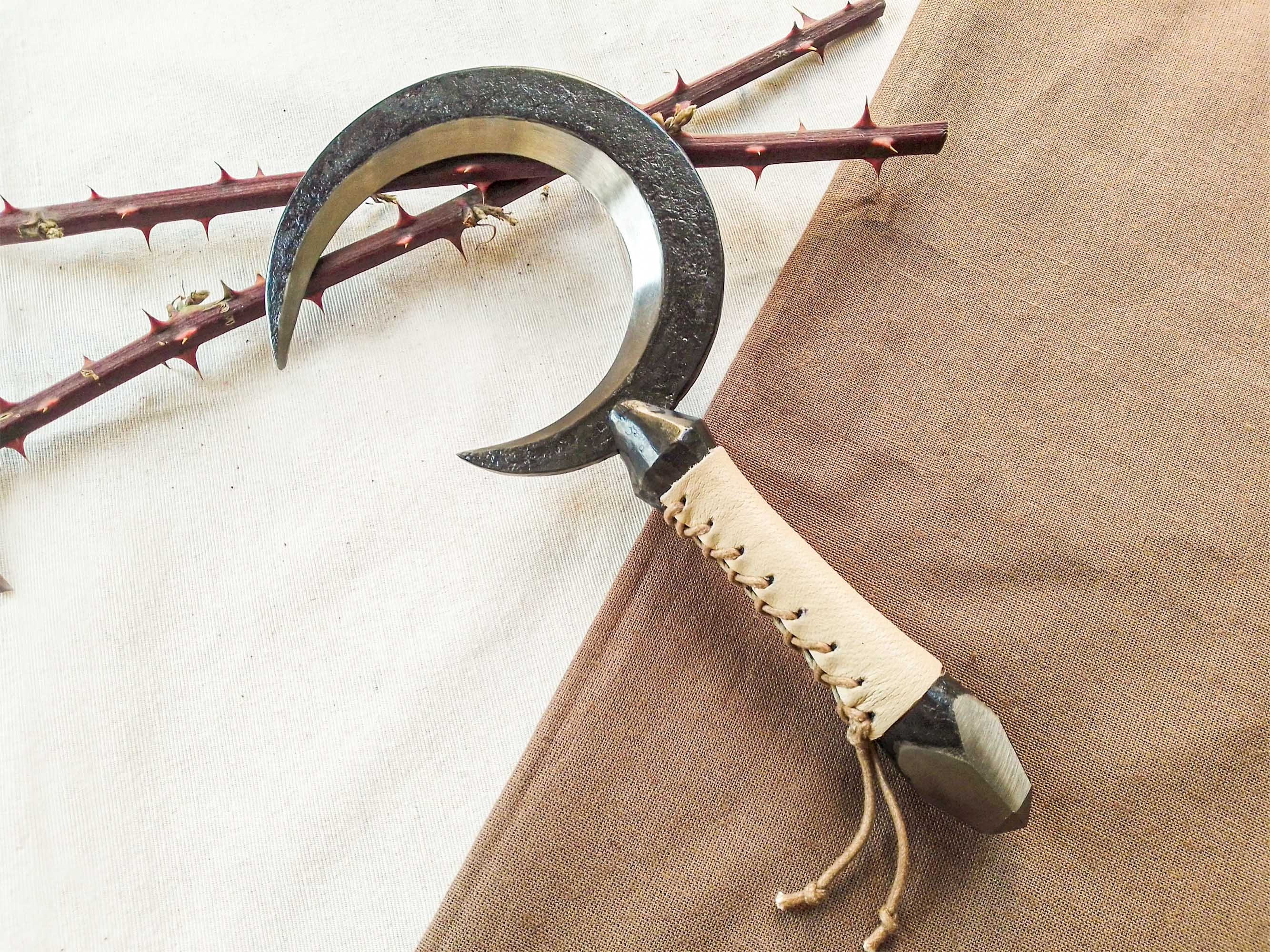 Ritual Sickle, Wrought Steel Sickle - Etsy