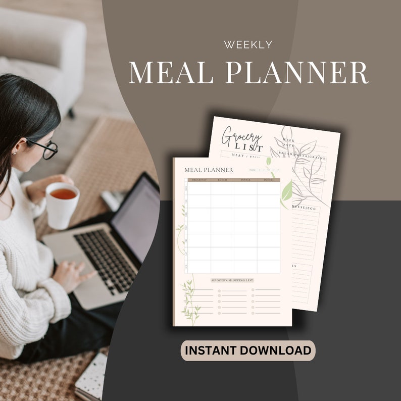 Complete Meal Planner | Weekly Meal Plans | Measurement Tracker ...