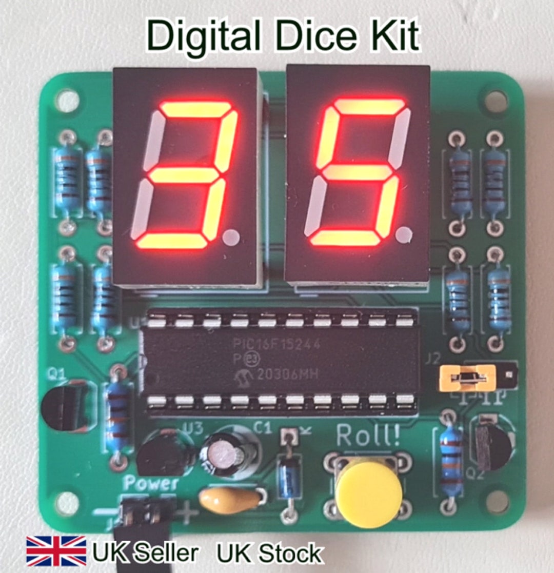 Electronic Dice Kit, Digital Display, High Quality Excellent Hobbyists ...