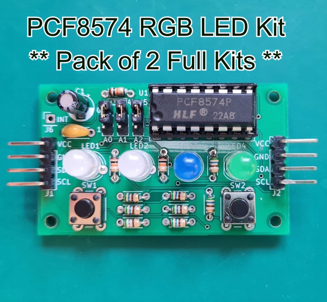 Pack Of 2 Pcf8574 Rgb Leds And Io Port Expander Module Kits Suits Arduino Etsy Uk 
