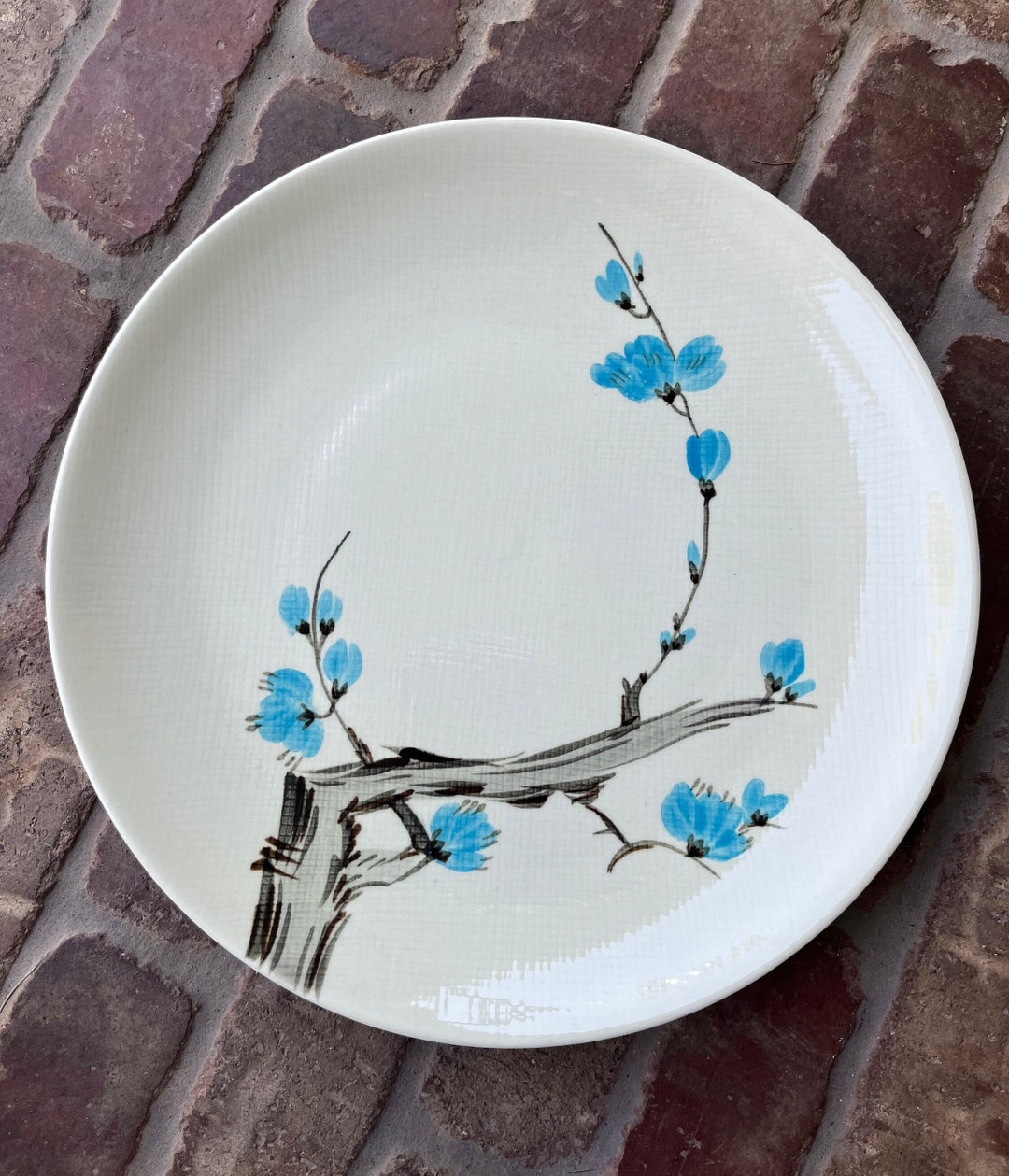 Vintage MCM Red Wing Pottery Anniversary Driftwood Dinner Plate - Etsy