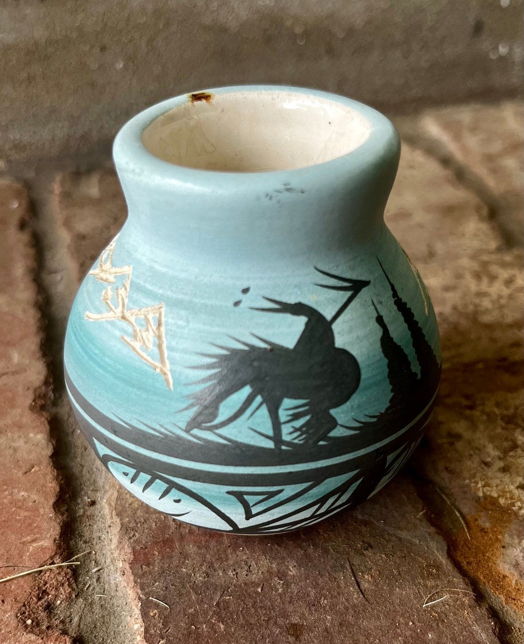 Vintage Drake Navajo Pottery Bud Vase Unique Design - Etsy
