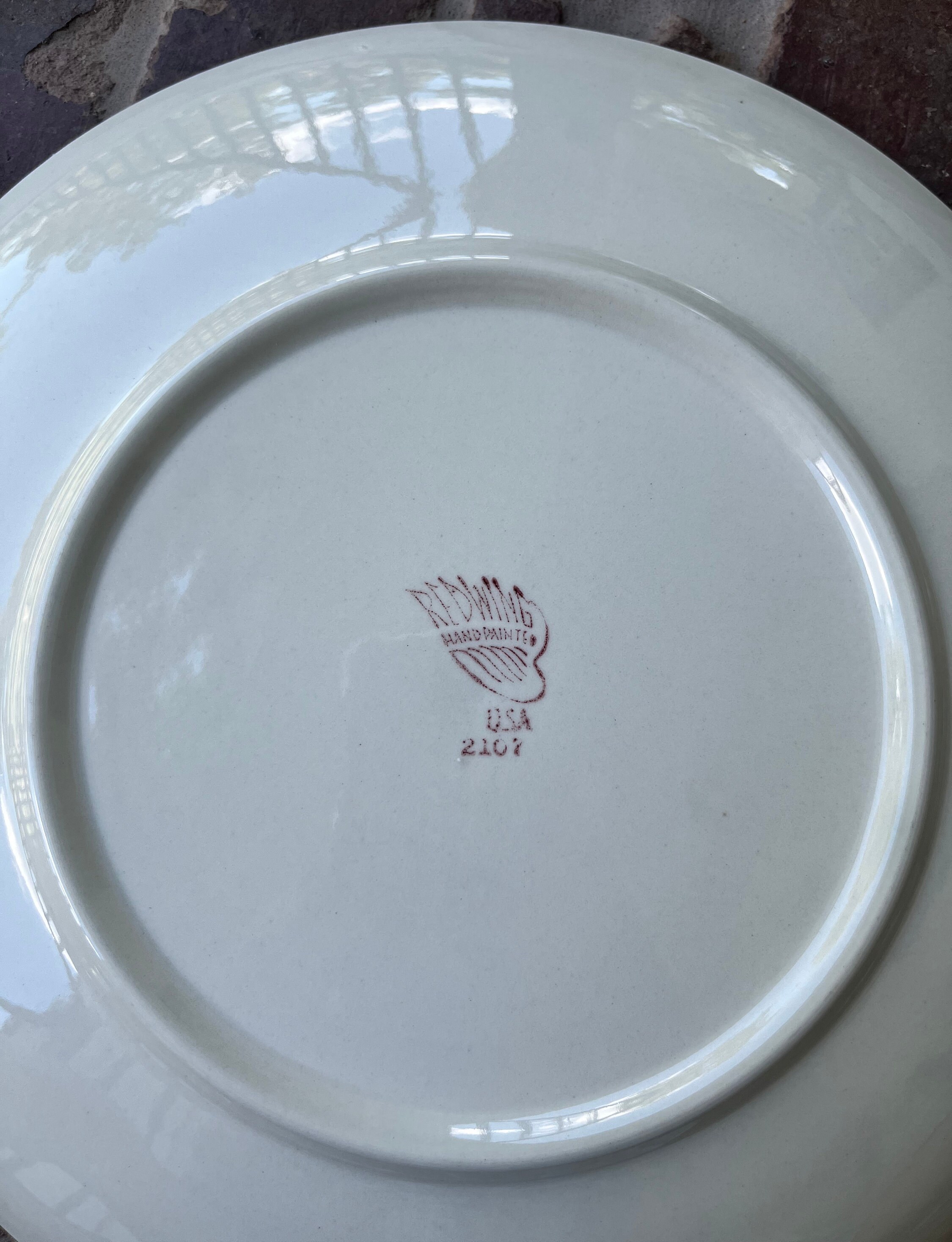 Vintage MCM Red Wing Pottery Anniversary Driftwood Dinner Plate - Etsy