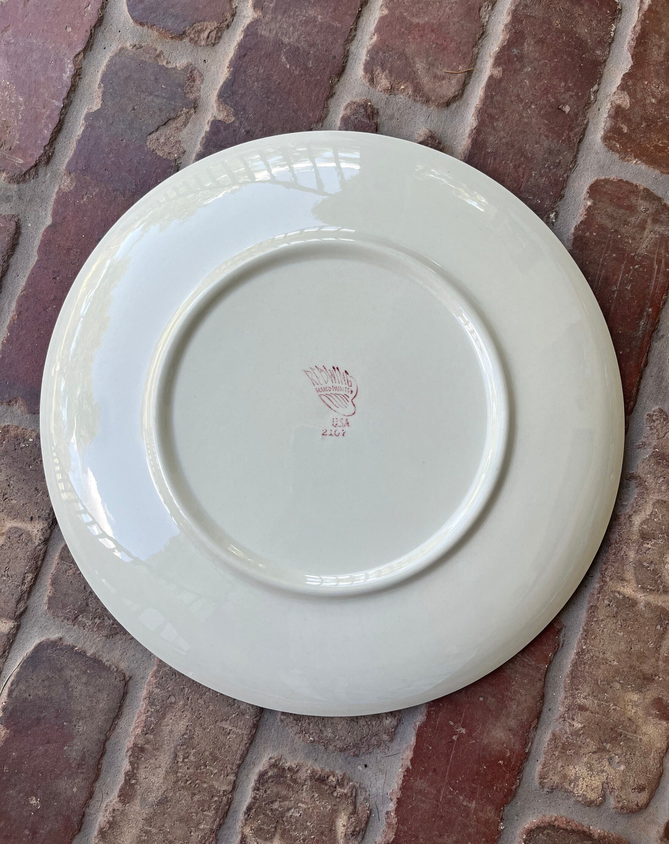 Vintage MCM Red Wing Pottery Anniversary Driftwood Dinner Plate - Etsy