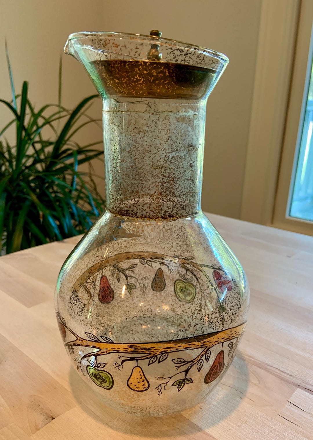 Vintage Glass Carafe Made in 1957 - Etsy