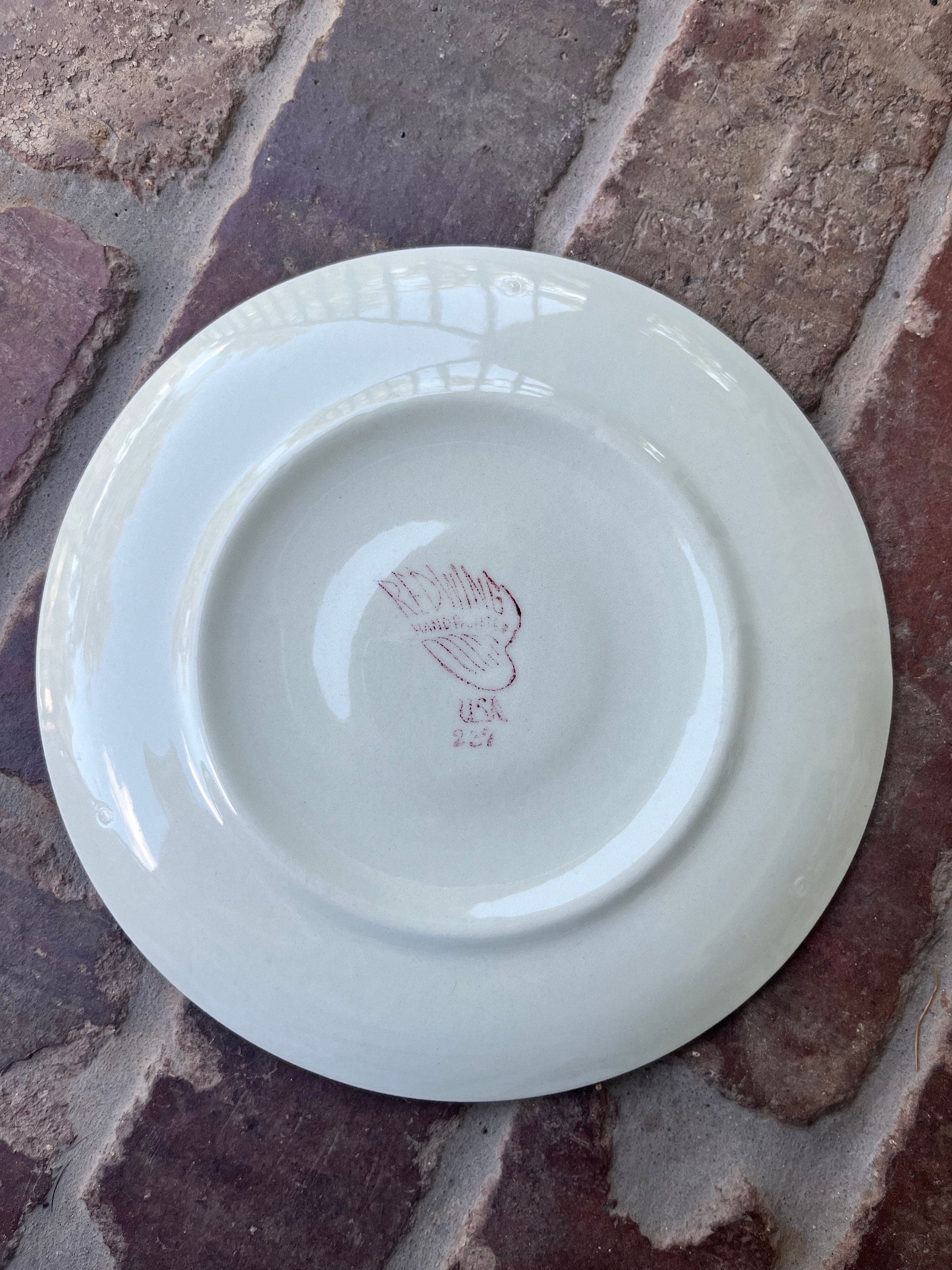 Vintage Red Wing Pottery Anniversary Driftwood Teacup & Saucer - Etsy