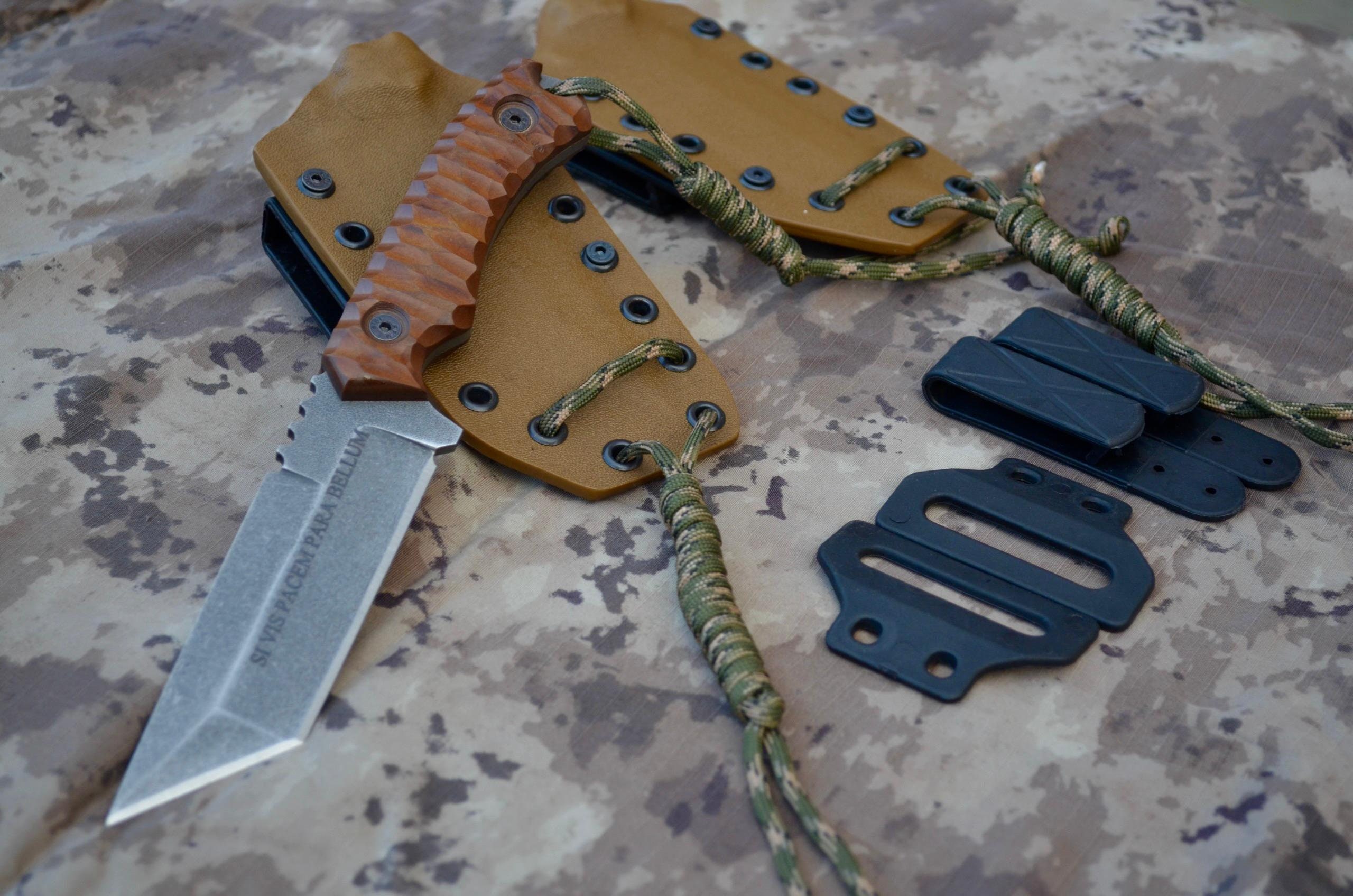 Bushcraft Knife N690 Steel Co, Hunting Knife, Handmade Knife, Survival ...