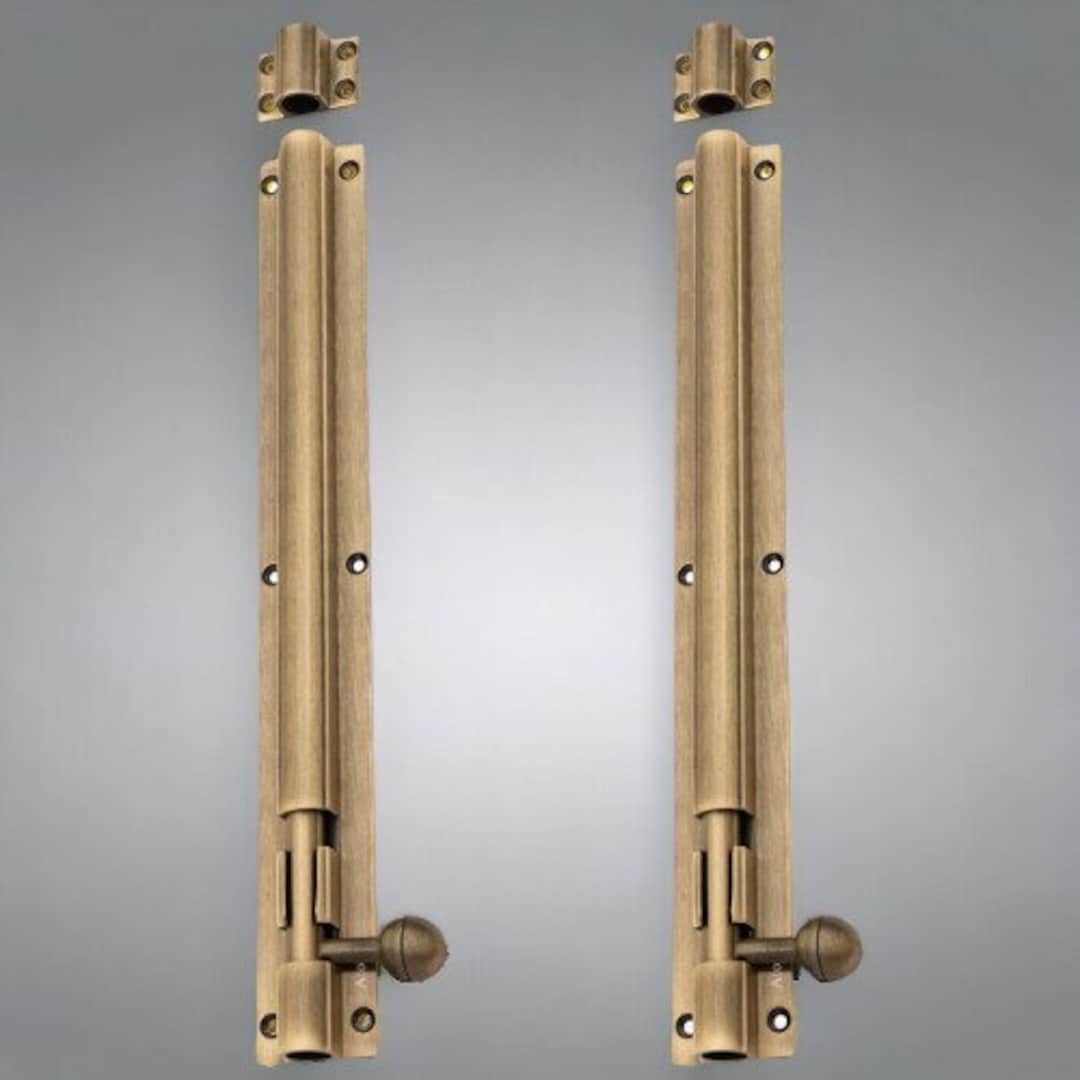 12 Inch Brass Tower Bolt Antique Finish Home and Offices Doors and ...
