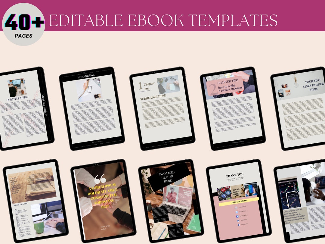 Editable Ebook Template Business Marketing Tool Handbook Canva Business ...
