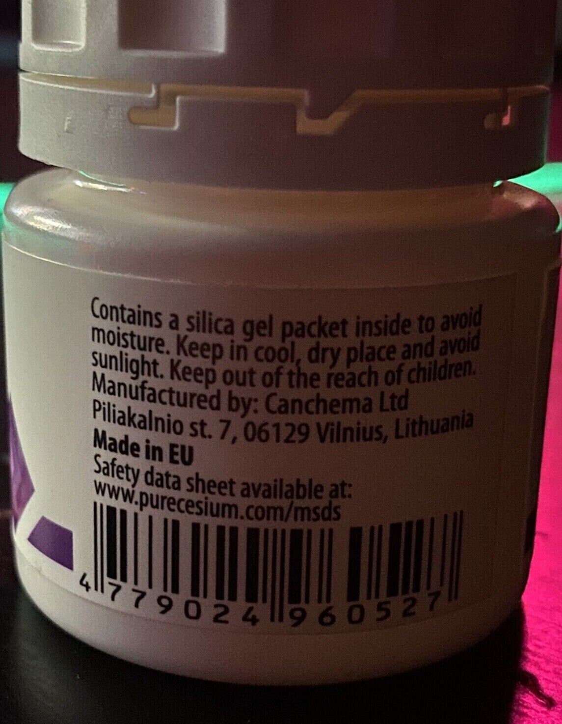 Pure Caesium Chloride 25 Grams 99.99% Purity Great Value, Dry Crystals ...