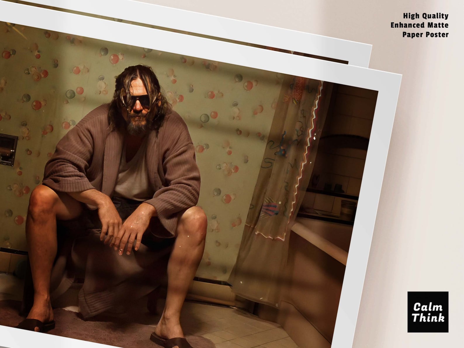The Big Lebowski Movie Poster Where's is My Money Scene Funny Bathroom ...
