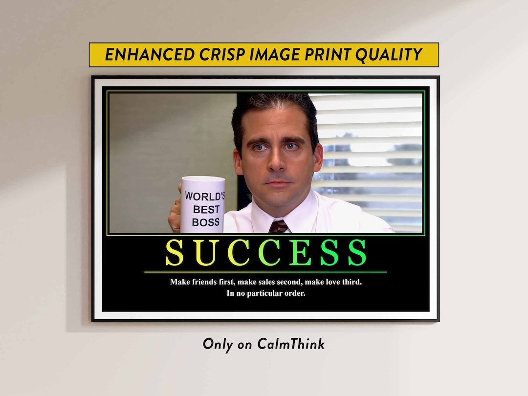 Office Motivational Poster Michael Scott Success Motivational Posters ...