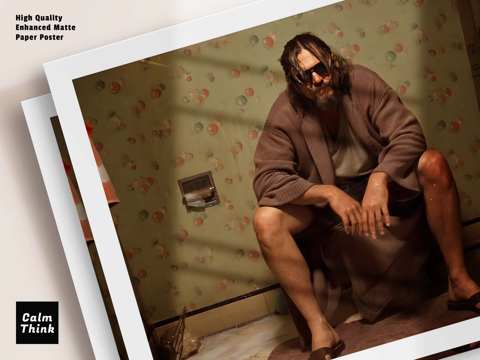 The Big Lebowski Movie Poster Where's is My Money Scene Funny Bathroom ...