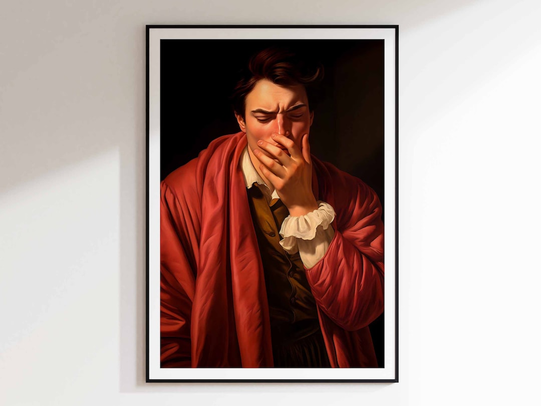 Man Classical Digital Download Painting Vintage Art Style Wall - Etsy