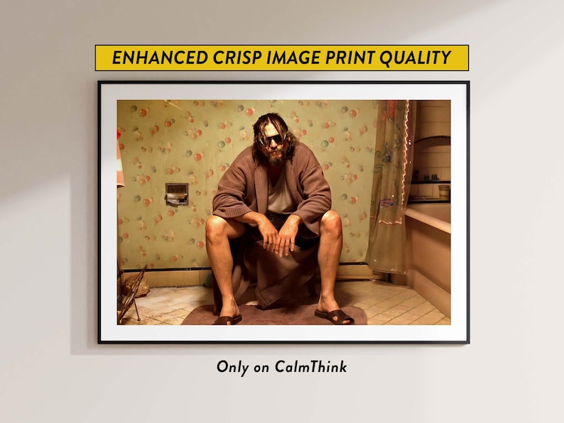 The Big Lebowski Movie Poster Where's is My Money Scene Funny Bathroom ...