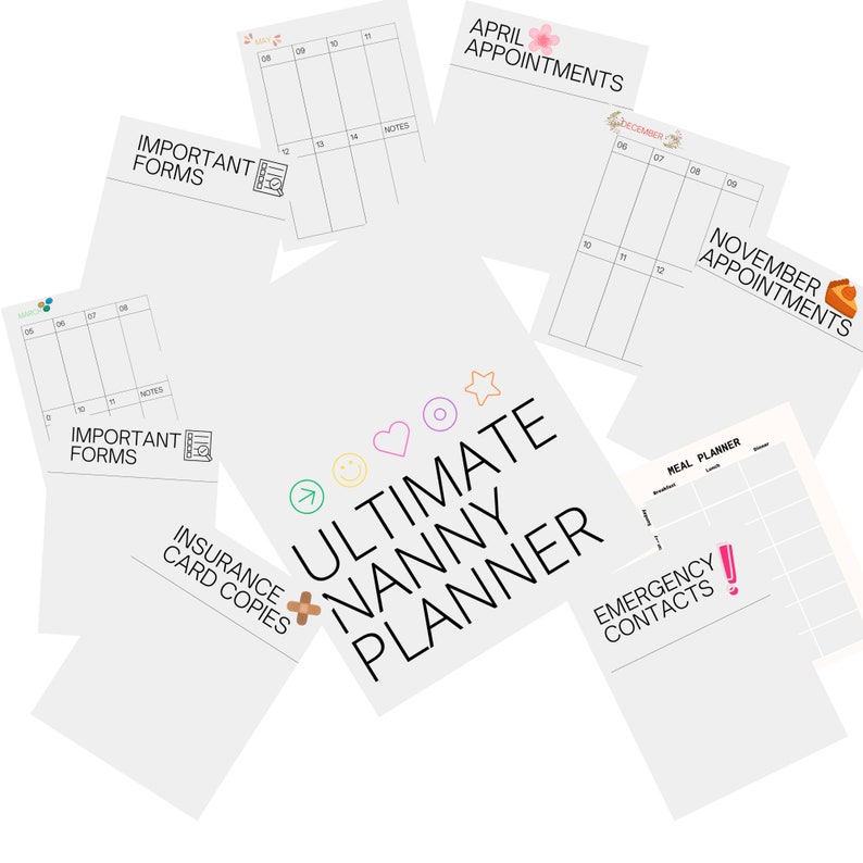 The Ultimate Nanny Planner Downloadable - Etsy