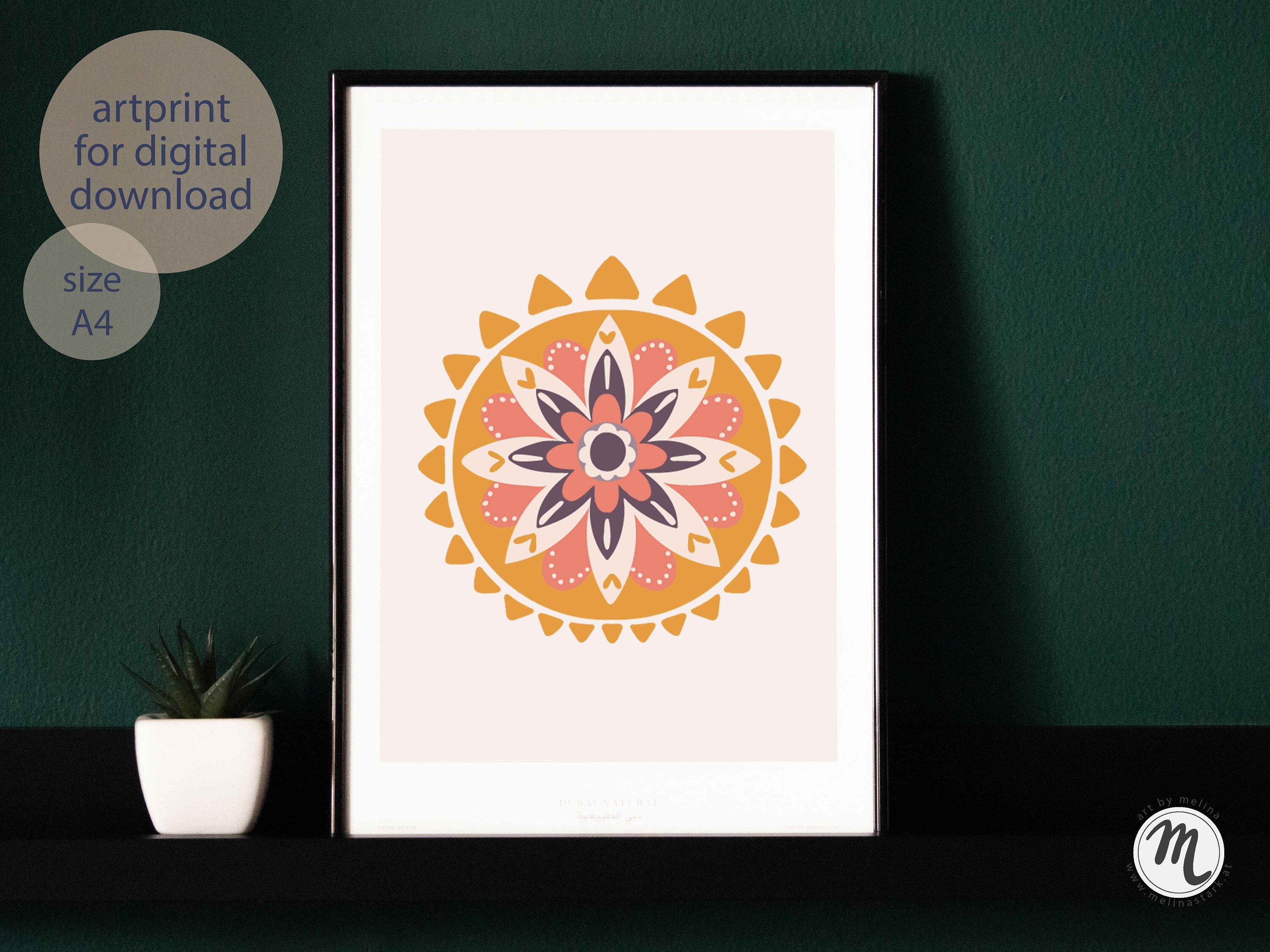Printable A4 Folk Art Sun Poster, Colorful Sunshine Art Print, Instant ...