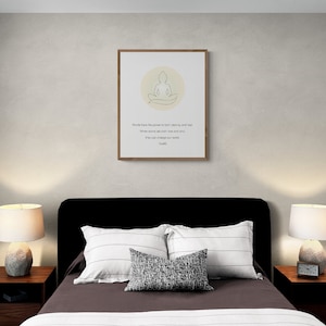 Buddha Quote Wall Art, Downloadable Minimalist Print, Yoga Decor ...