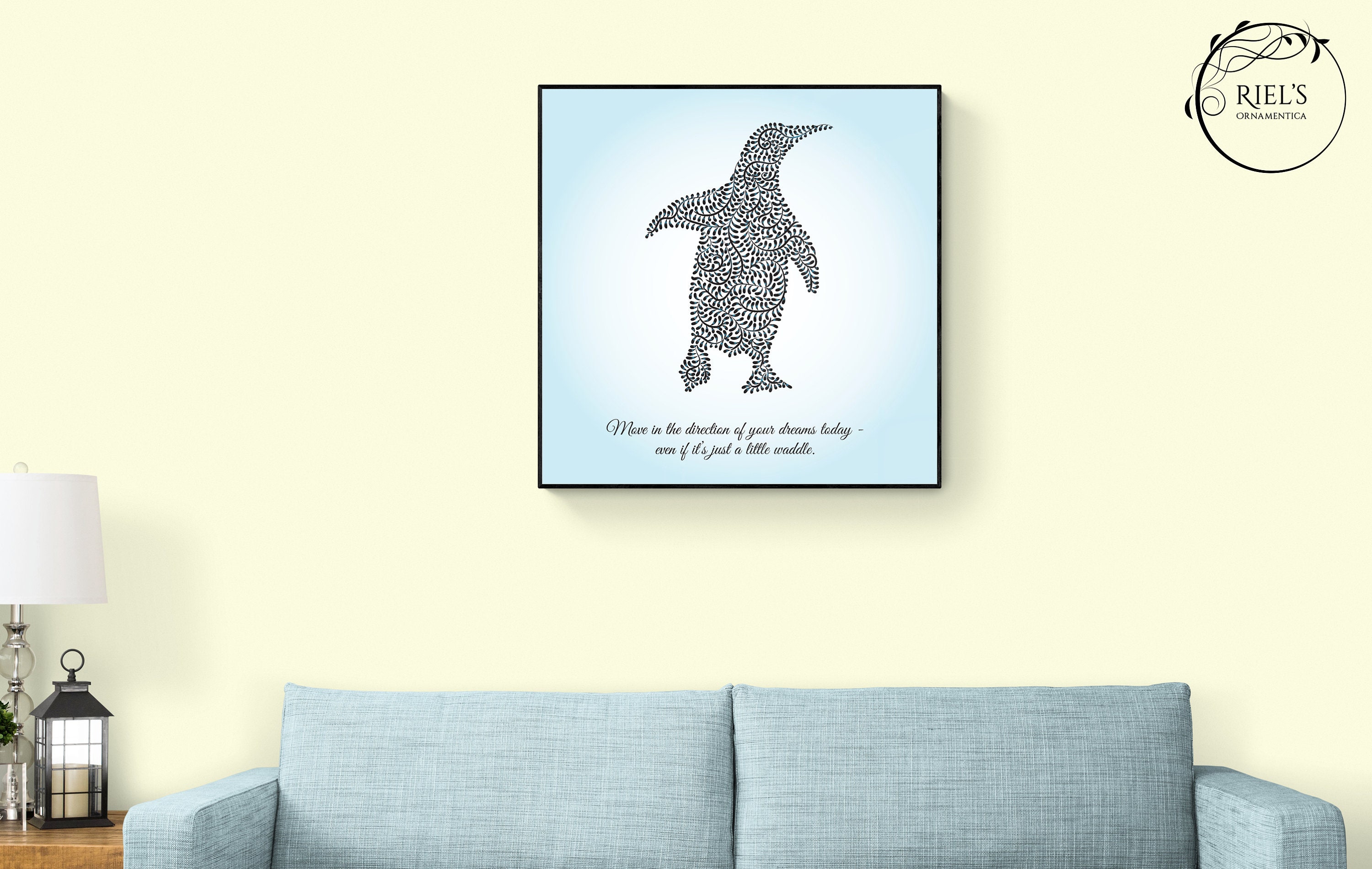 Motivational Penguin Wall Art, Digital Download Print With ...