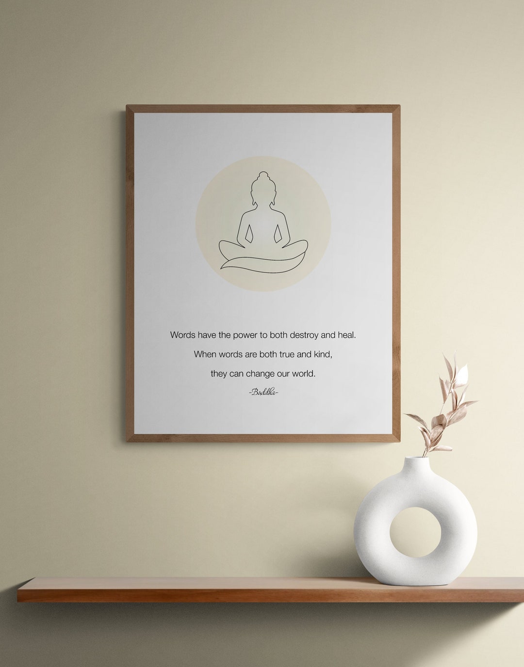 Buddha Quote Wall Art, Downloadable Minimalist Print, Yoga Decor ...