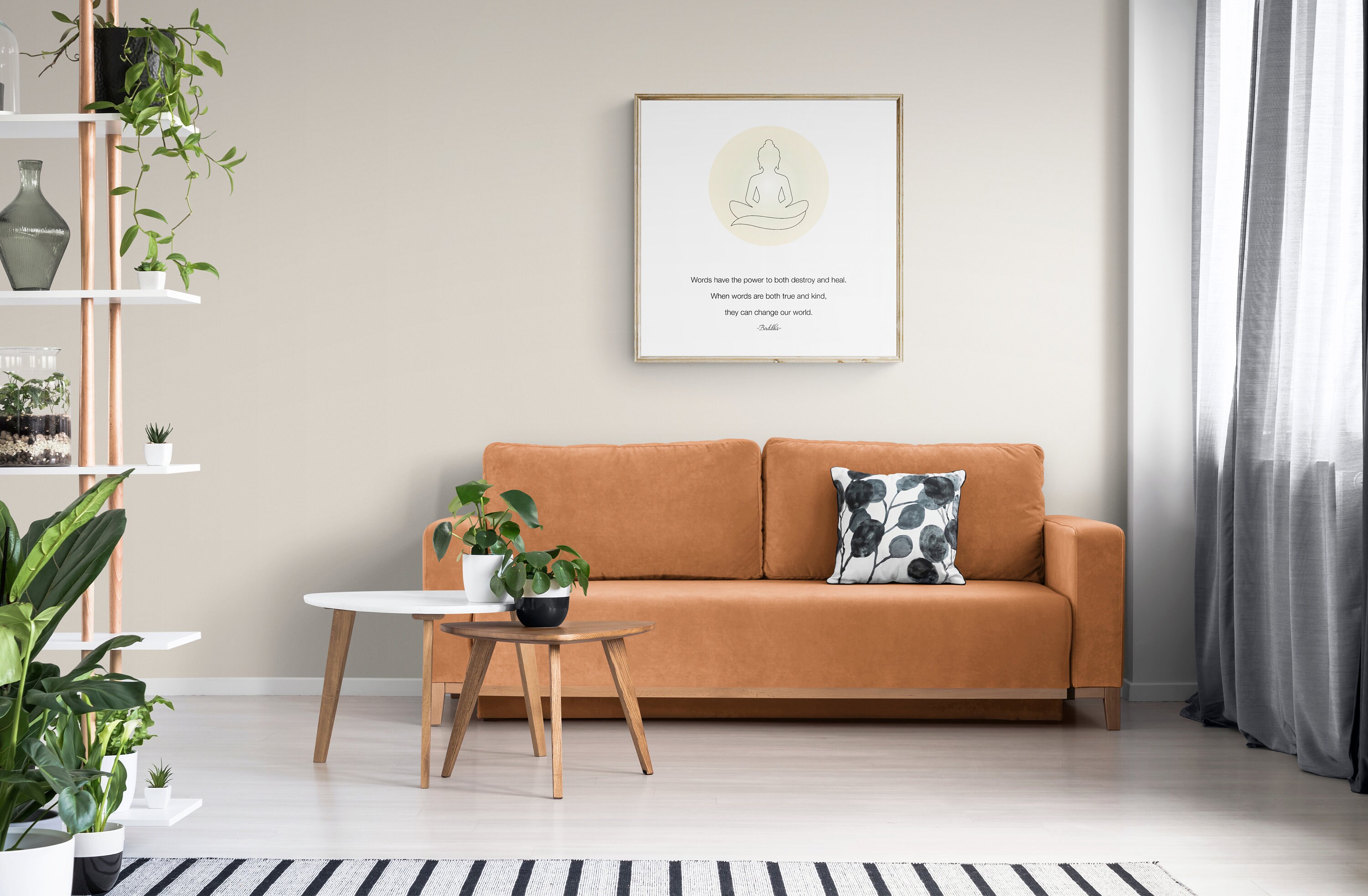 Buddha Quote Wall Art, Downloadable Minimalist Print, Yoga Decor ...