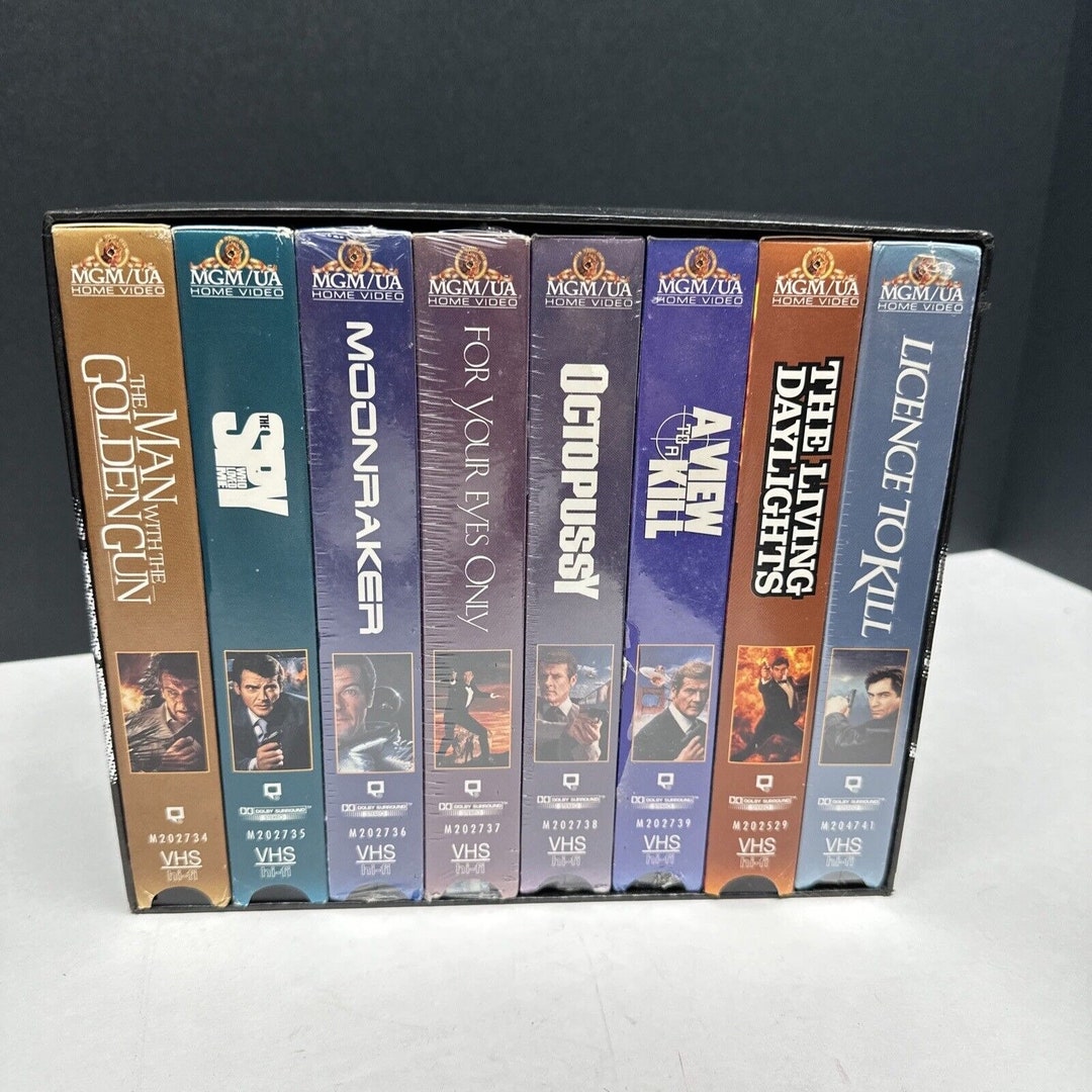 The James Bond 007 Collectors SET VOL 2 VHS 8 Tapes 5 Still Sealed 1996 - Etsy