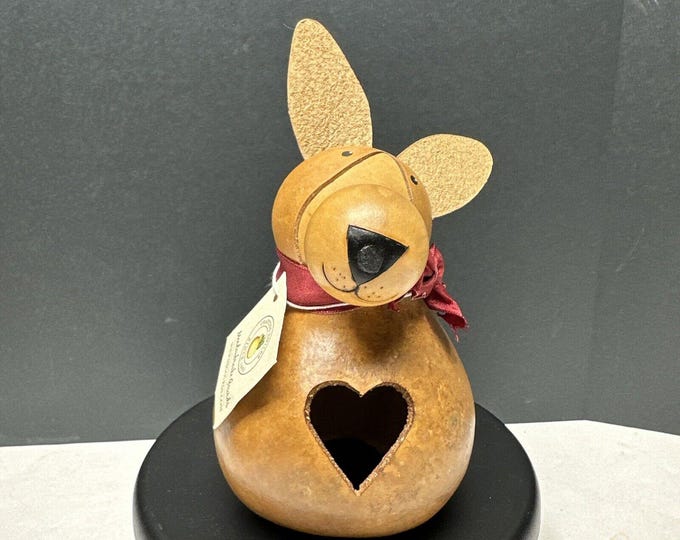 Meadowbrooke Gourdes Max the Dog Gourd Made in USA New With Tag 6.25 - Etsy