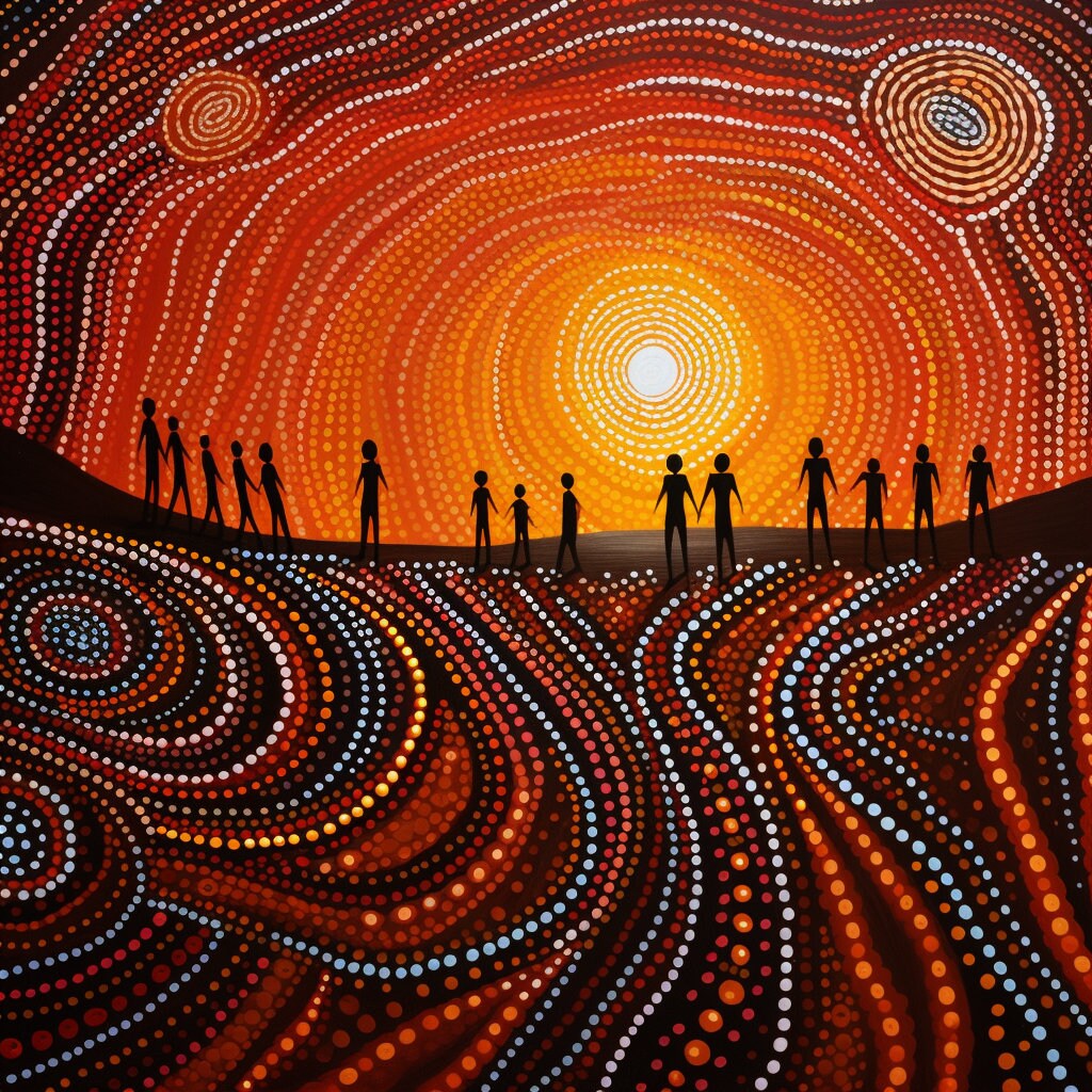 Aboriginal Wall Decor, Aboriginal Digital Art, Australian Aboriginal ...