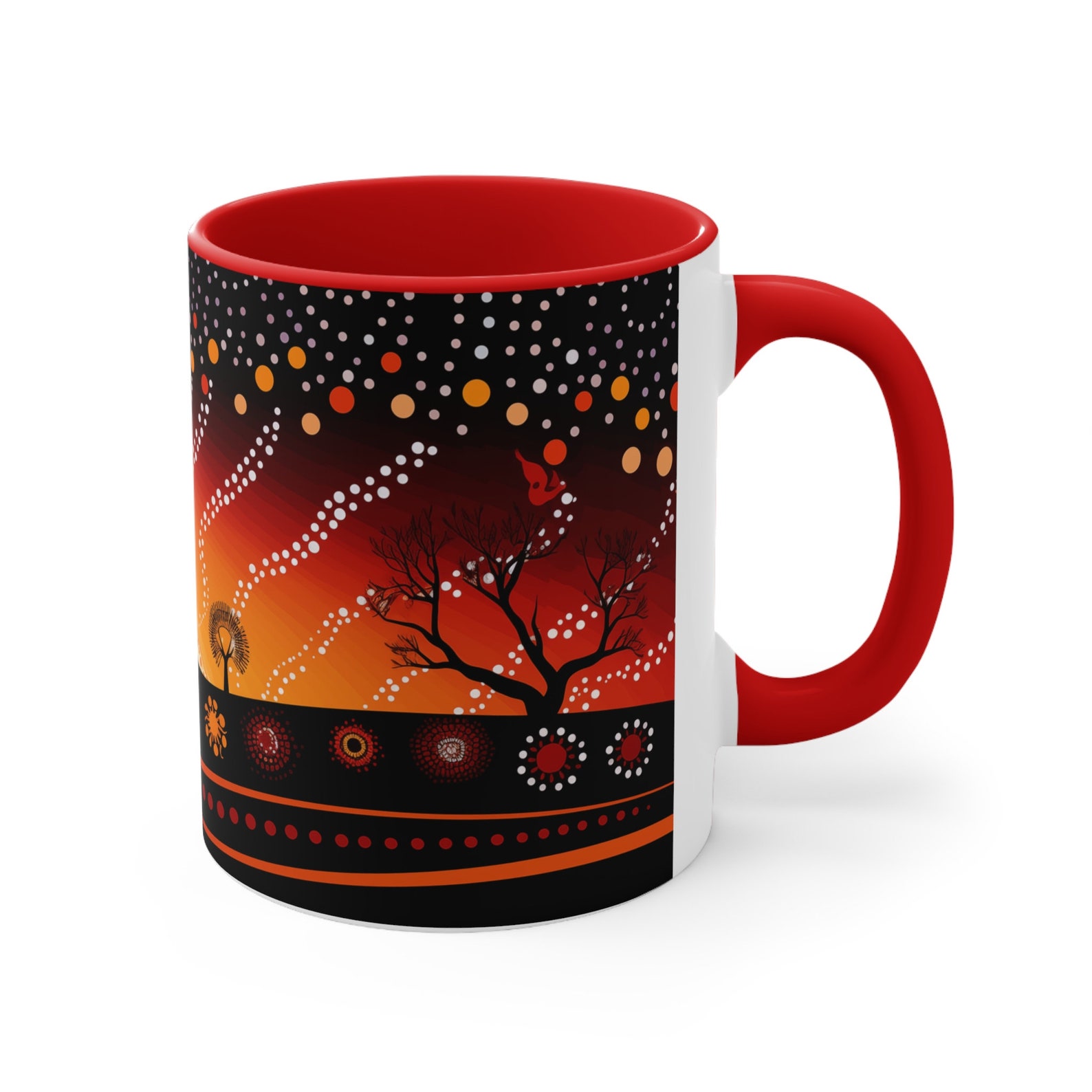 Aboriginal Style Glossy Mug for Coffee Time Art Giftable Mugs - Etsy