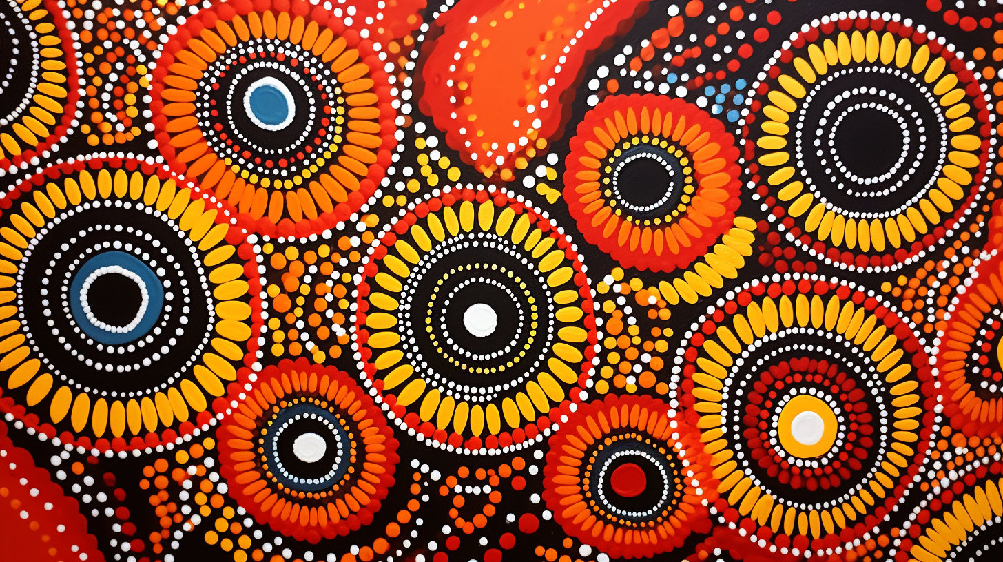 Aboriginal Art Digital Prints Indigenous-inspired Wall Decor, Vibrant ...