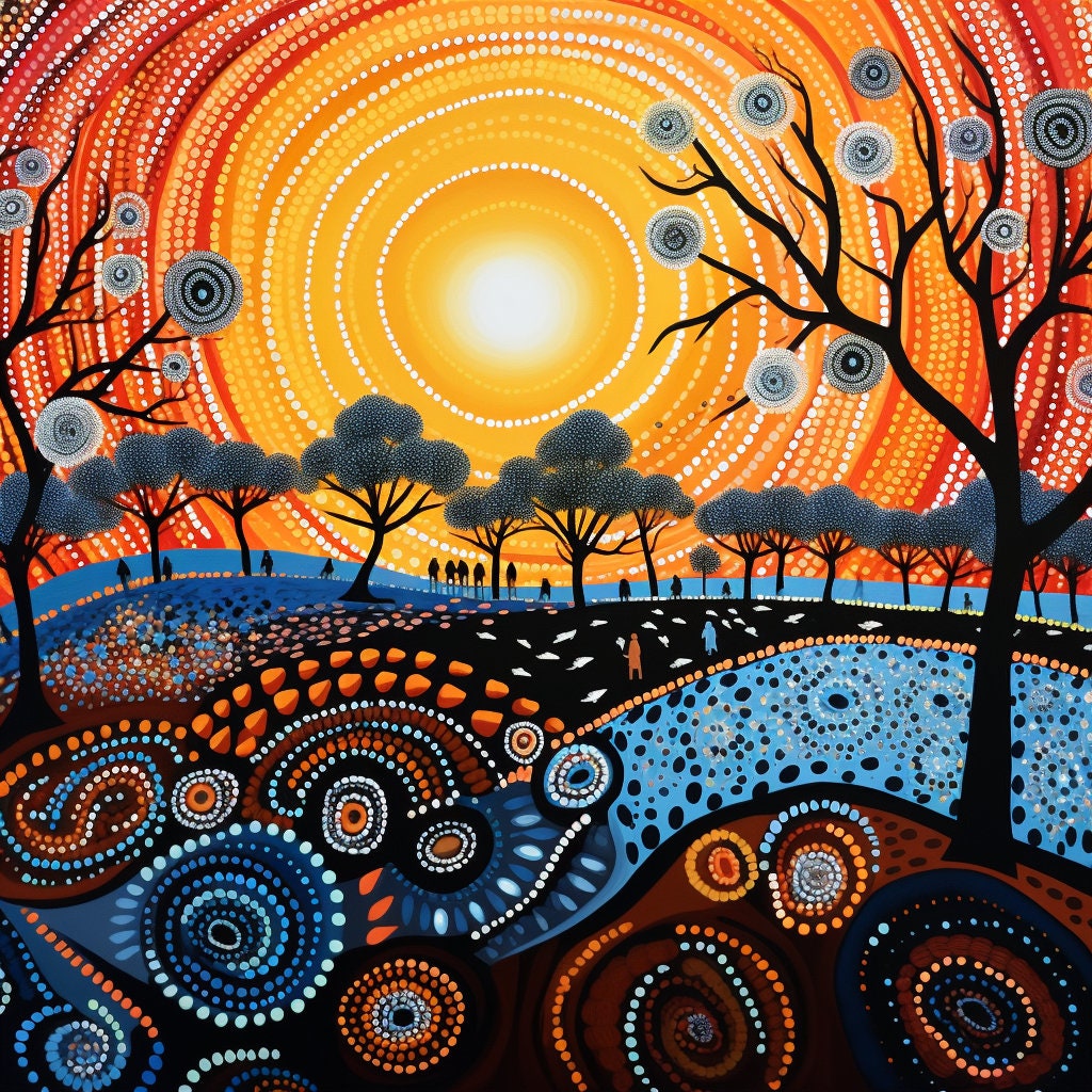 Aboriginal Wall Decor, Aboriginal Digital Art, Australian Aboriginal ...