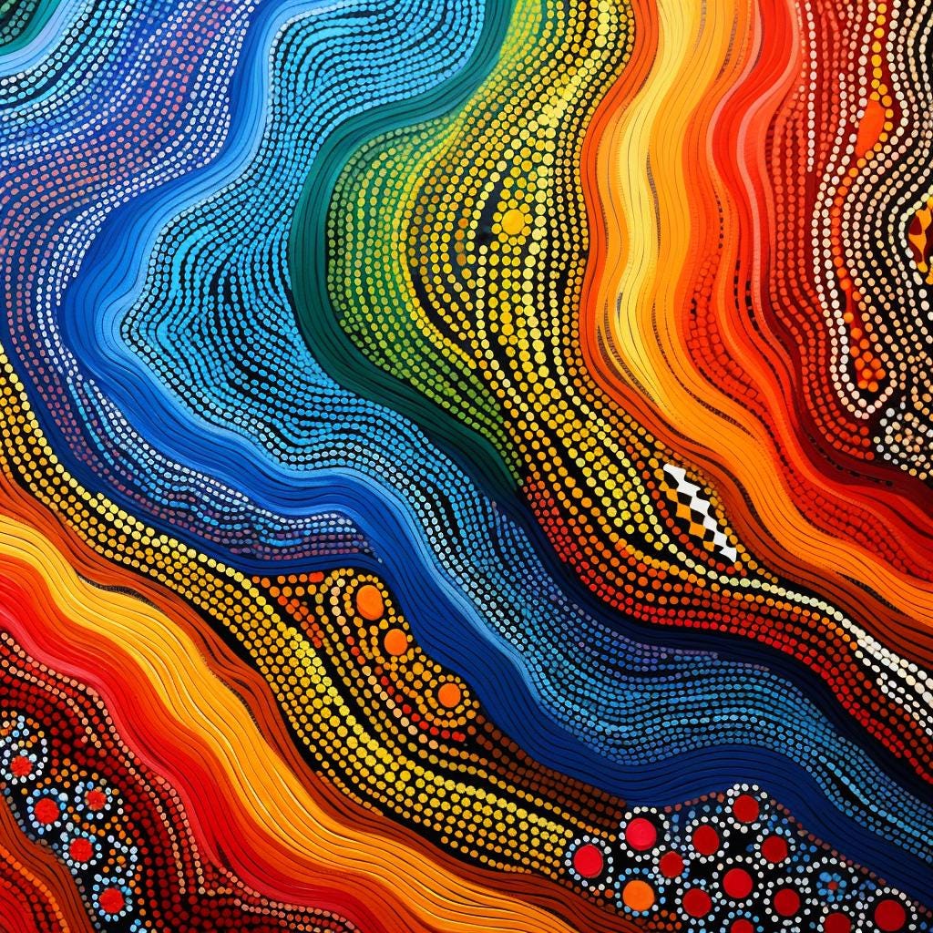 Aboriginal Wall Decor, Aboriginal Digital Art, Australian Aboriginal ...