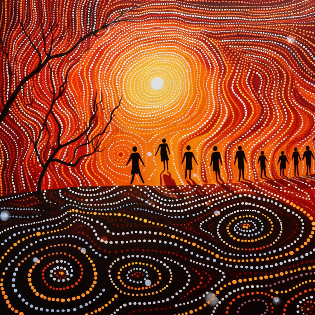 Aboriginal Wall Decor, Aboriginal Digital Art, Australian Aboriginal ...