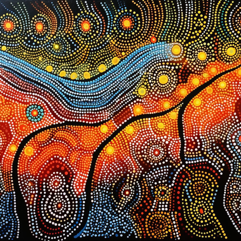 Aboriginal Wall Decor, Aboriginal Digital Art, Australian Aboriginal ...