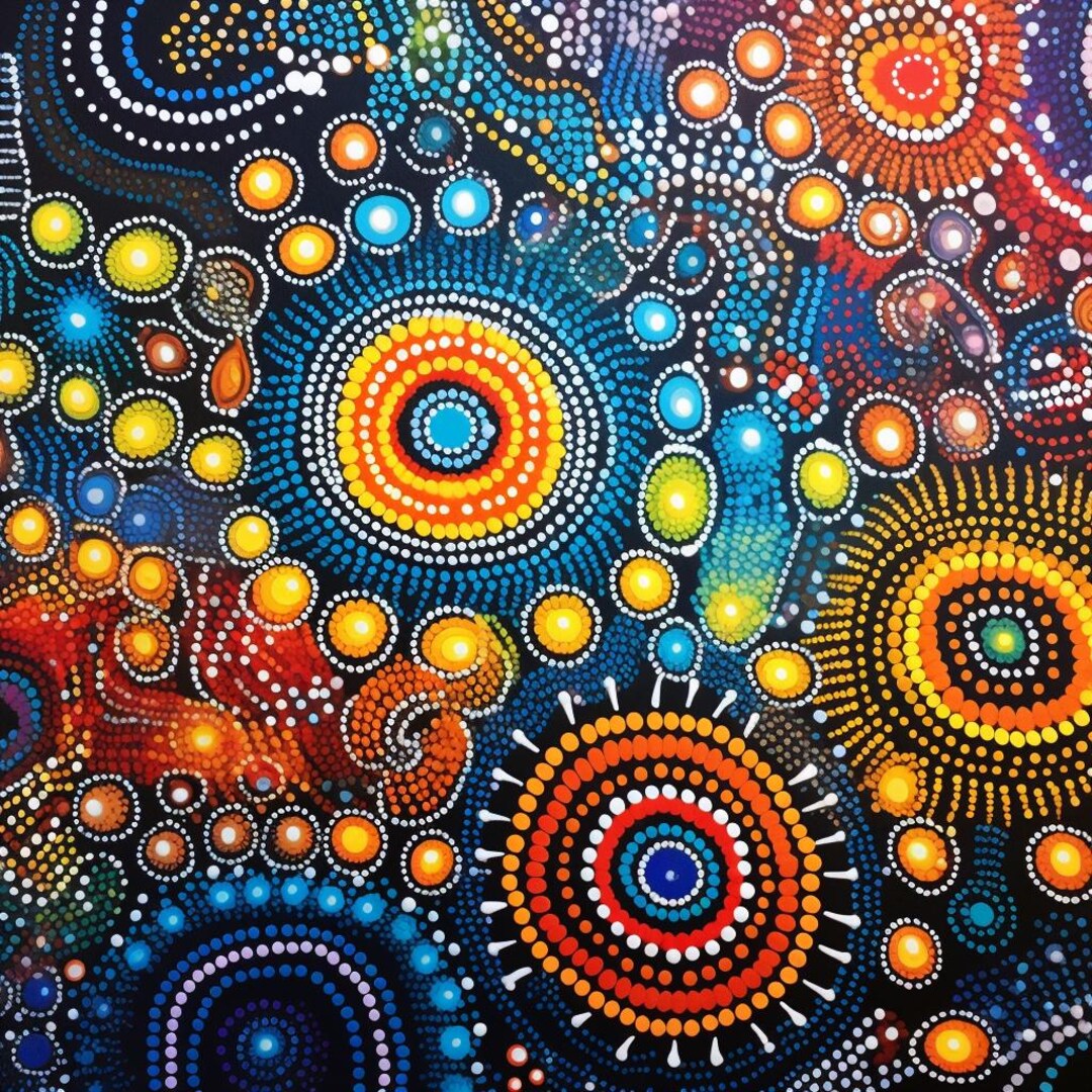 Aboriginal Wall Decor, Aboriginal Digital Art, Australian Aboriginal ...