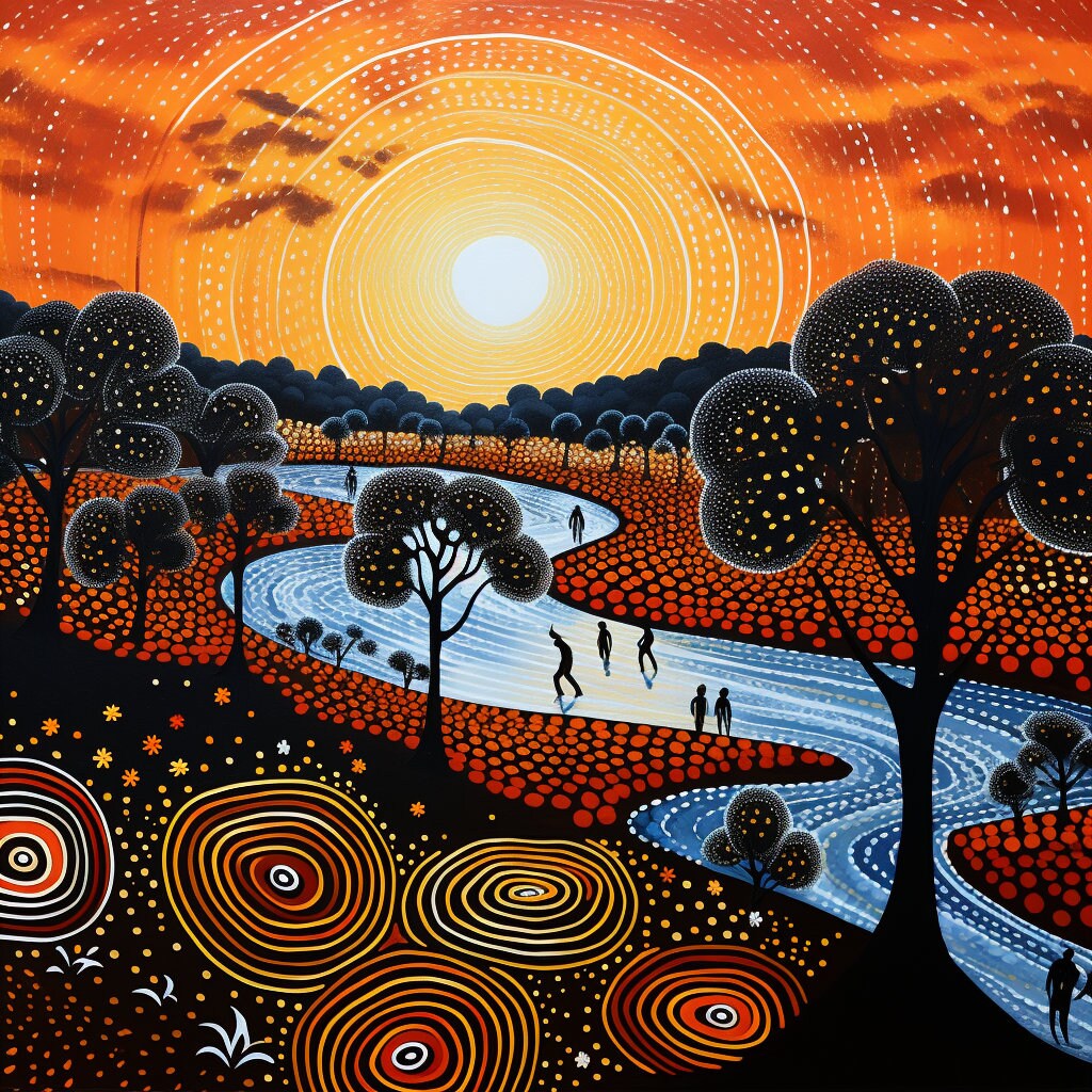 Aboriginal Wall Decor, Aboriginal Digital Art, Australian Aboriginal ...