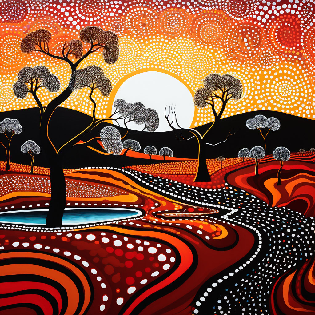 Aboriginal Wall Decor, Aboriginal Digital Art, Australian Aboriginal ...