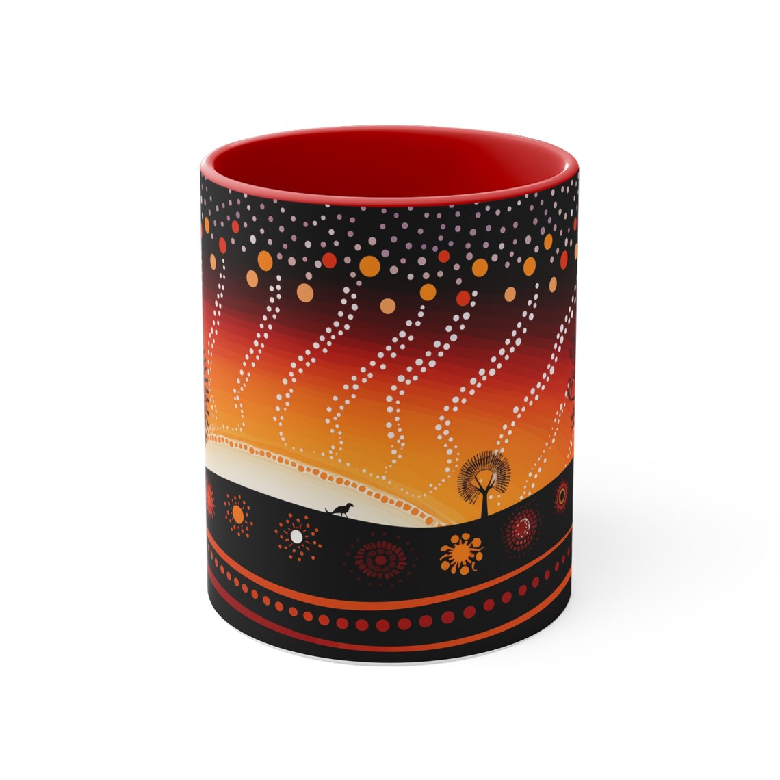 Aboriginal Style Glossy Mug for Coffee Time Art Giftable Mugs - Etsy