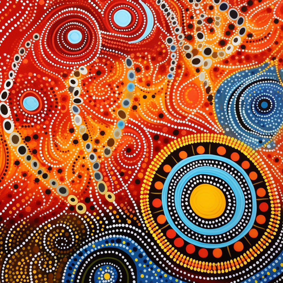 Aboriginal Wall Decor, Aboriginal Digital Art, Australian Aboriginal ...