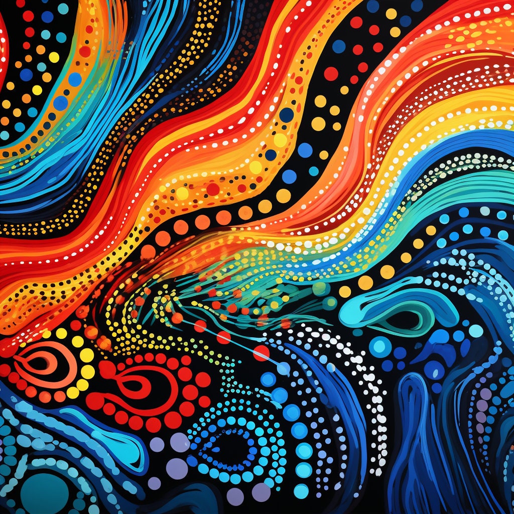 Aboriginal Wall Decor, Aboriginal Digital Art, Australian Aboriginal ...