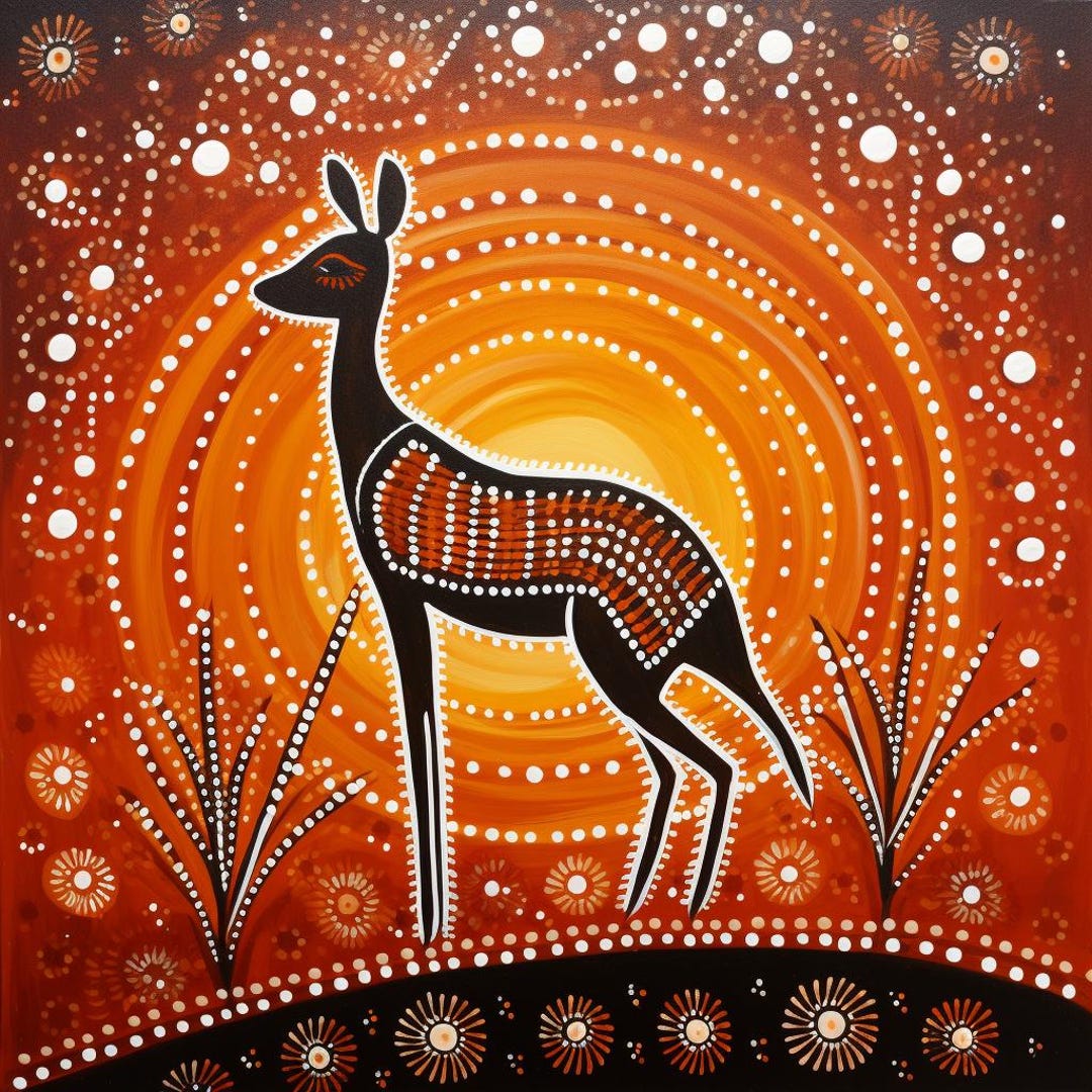 Aboriginal Wall Decor, Aboriginal Digital Art, Australian Aboriginal ...