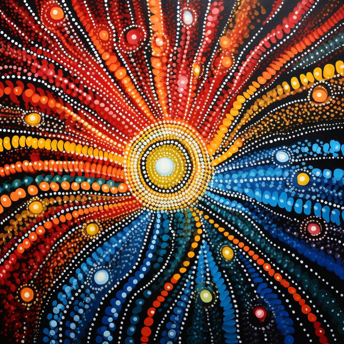 Aboriginal Wall Decor, Aboriginal Digital Art, Australian Aboriginal ...