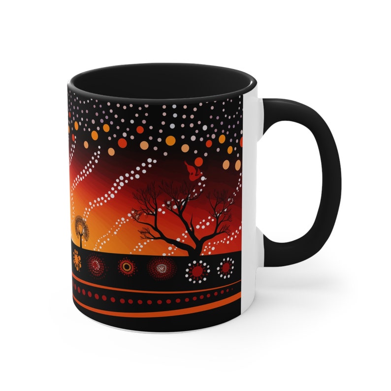 Aboriginal Style Glossy Mug for Coffee Time Art Giftable Mugs - Etsy