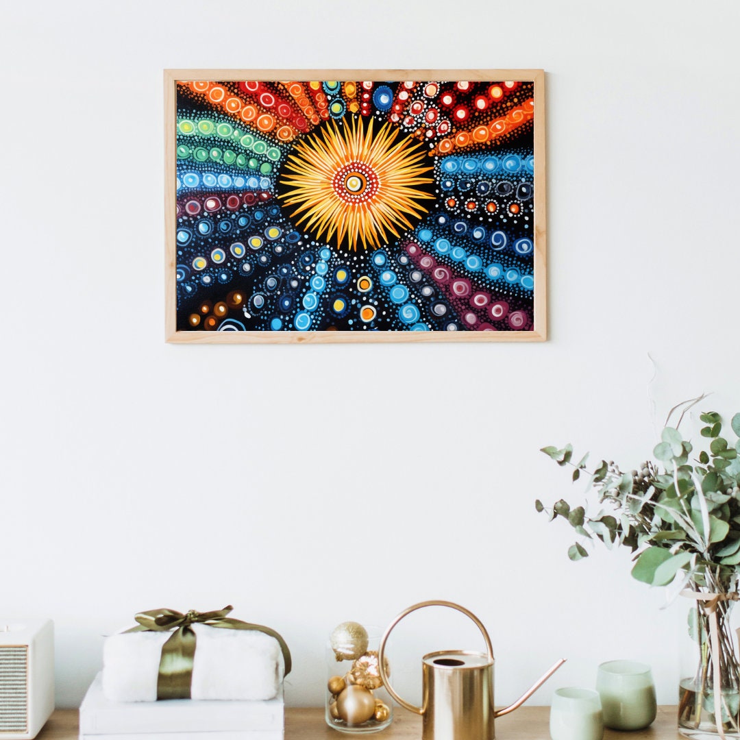 Aboriginal Wall Decor, Aboriginal Digital Art, Australian Aboriginal ...