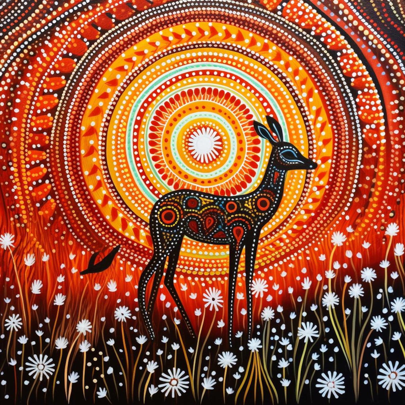 Aboriginal Wall Decor, Aboriginal Digital Art, Australian Aboriginal ...